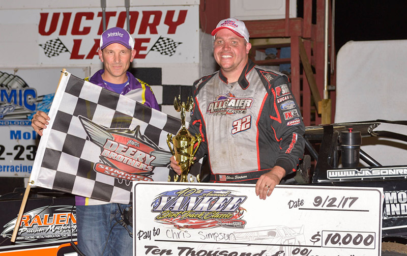 Chris Simpson becomes 100th different Deery winner at Yankee Dirt Track ...