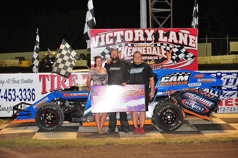 Allen races close to home, collects Kennedale checkers - IMCA ...