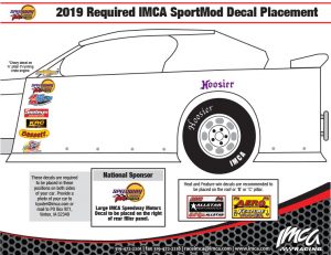 SportMod Decal Placement – IMCA – International Motor Contest Association