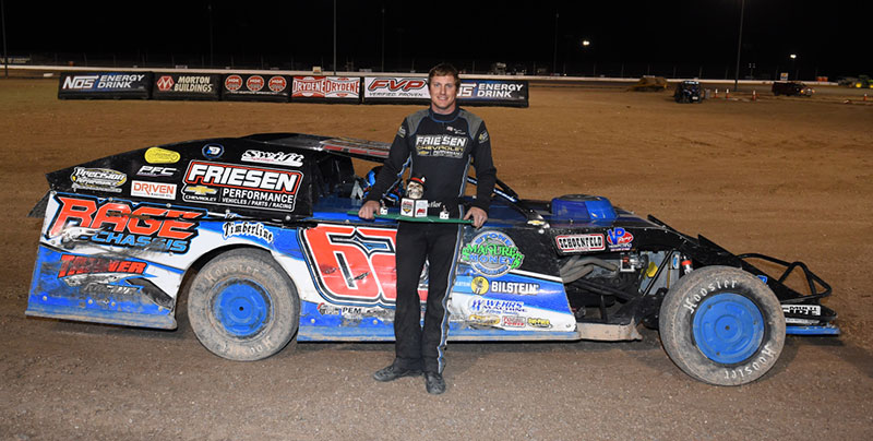 Marriott starts 10th, finishes first in midweek IMCA Modified feature ...