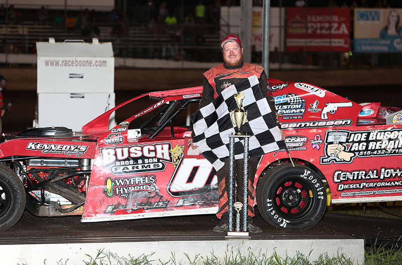 Logue is perfect Saturday at Boone - IMCA - International Motor Contest ...