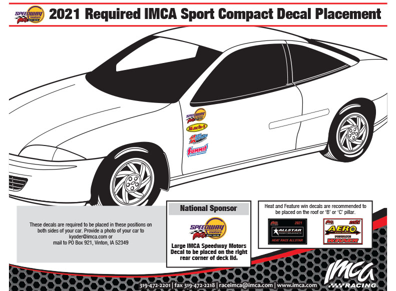 Sport Compact Decal Placement - IMCA - International Motor Contest ...