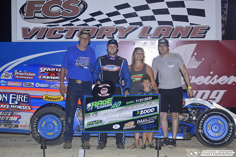 Rust roars to Rage Chassis 40 IMCA win at Fayette County Speedway ...