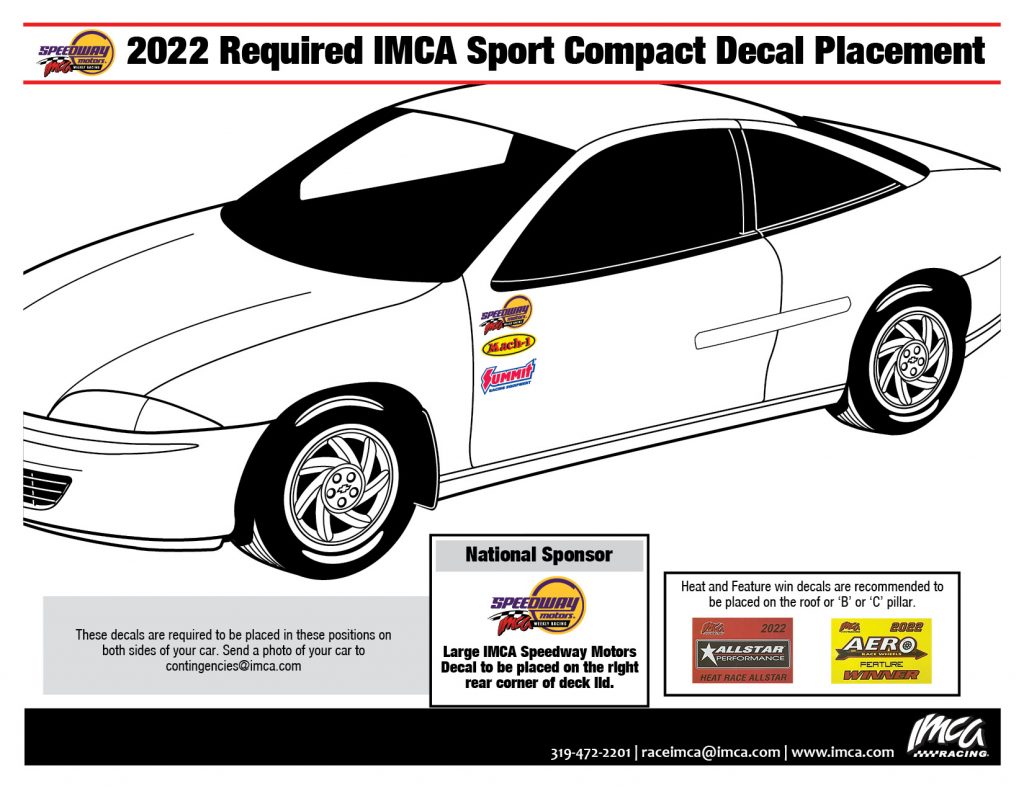 Sport Compact Decal Placement - IMCA - International Motor Contest ...