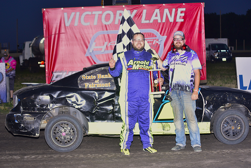 The flagman is a winner as Kelly tops Mach-1 IMCA Sport Compacts at ...