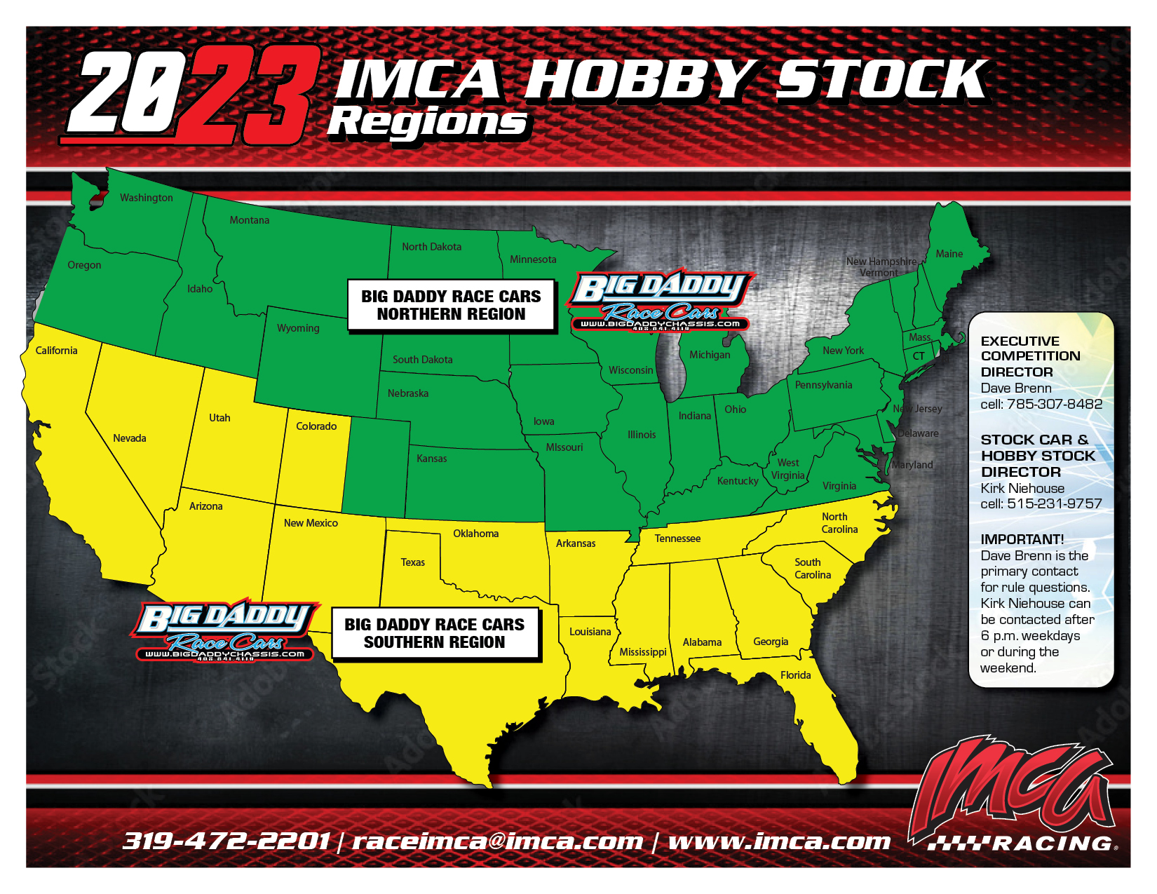 Hobby Stock Decal Placement - IMCA - International Motor Contest ...