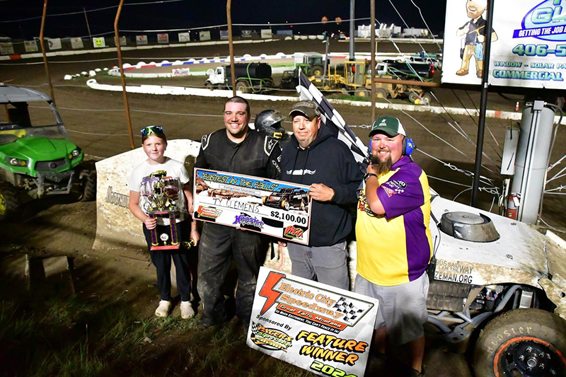 Clemens proves fastest In the Falls at Electric City - IMCA ...