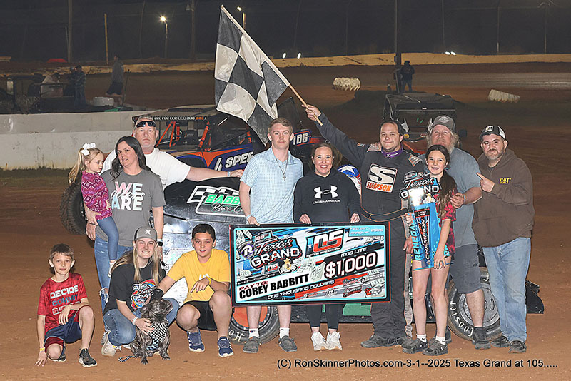 Babbitt Repeats at 105 Speedway’s Texas Grand - IMCA - International ...